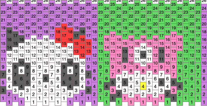 Hello Kitty Mix Pony Bead Patterns | Characters Kandi Patterns for ...