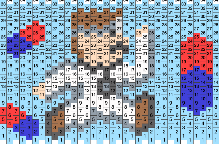Dr Mario Pony Bead Patterns | Characters Kandi Patterns for Kandi Cuffs
