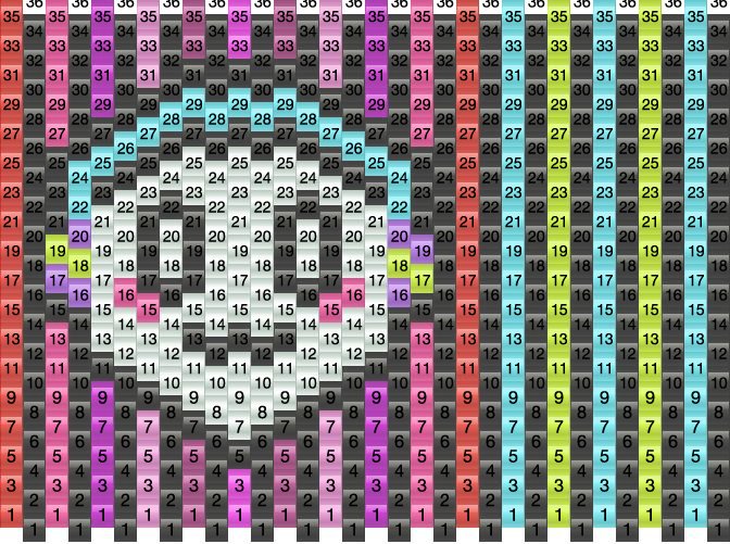 Music Ghost Pony Bead Patterns | Characters Kandi Patterns for Kandi Cuffs