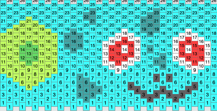 Bulbasaur Pony Bead Patterns | Characters Kandi Patterns for Kandi Cuffs