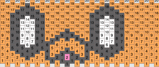 Jake The Dog Pony Bead Patterns | Characters Kandi Patterns for Kandi Cuffs