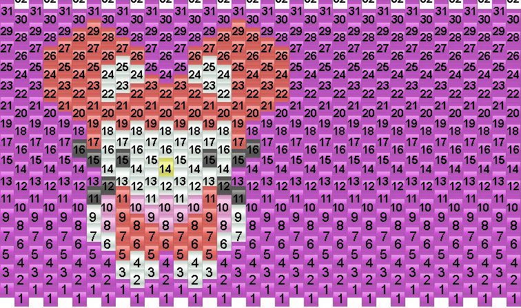 Full Body Hello Kitty Deadmau5 Pony Bead Patterns | Characters Kandi Patterns for Kandi Cuffs