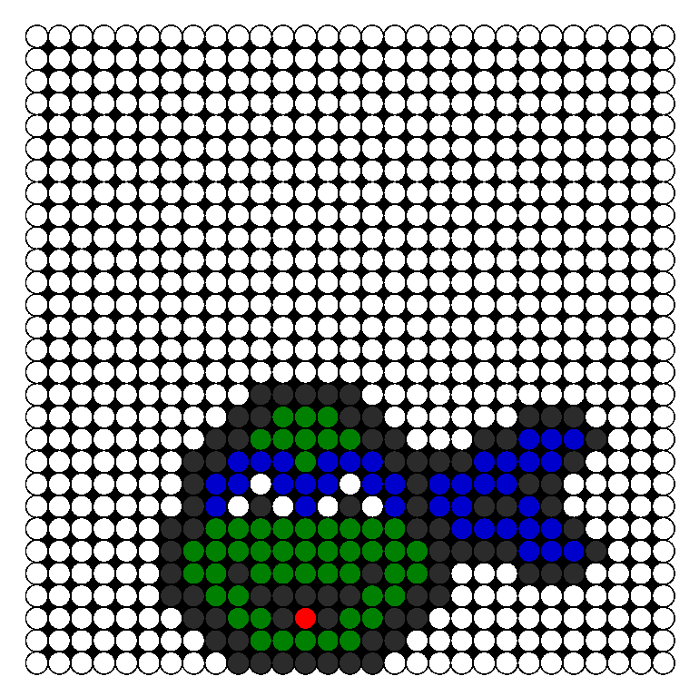 Turtle Perler Bead Template