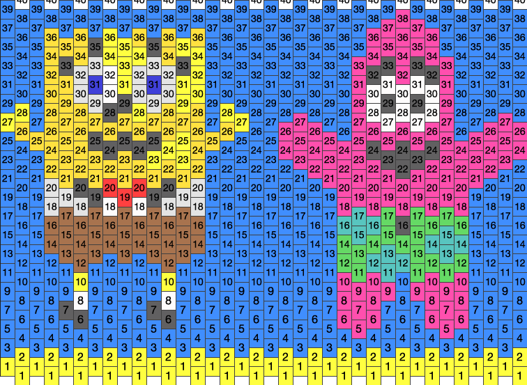 Spongebob And Patrick Cuff Or Small Purse Pony Bead Patterns ...