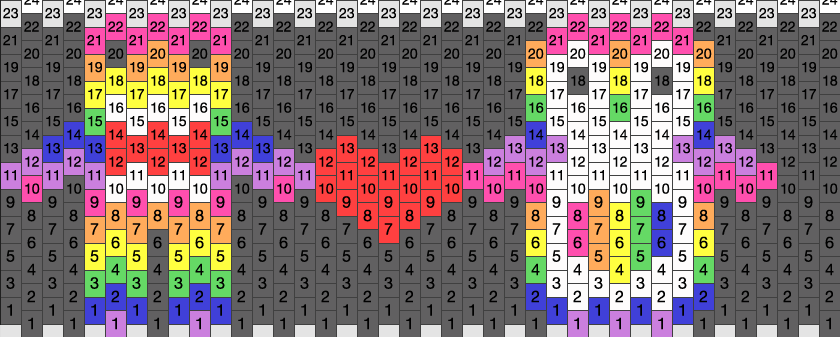 Domo And Penguin Pony Bead Patterns | Characters Kandi Patterns for ...