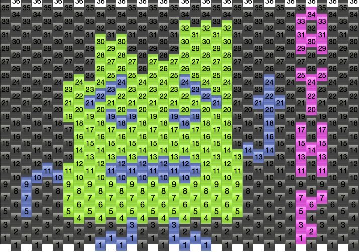 ATHF Ignignokt Pony Bead Patterns | Characters Kandi Patterns for Kandi ...