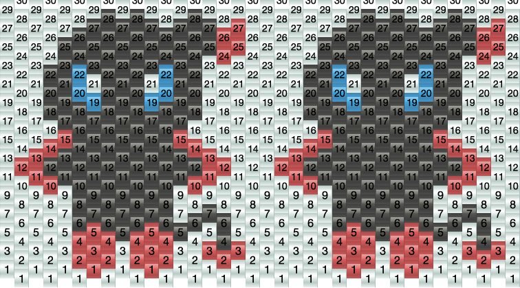 Chao Pony Bead Patterns | Characters Kandi Patterns for Kandi Cuffs