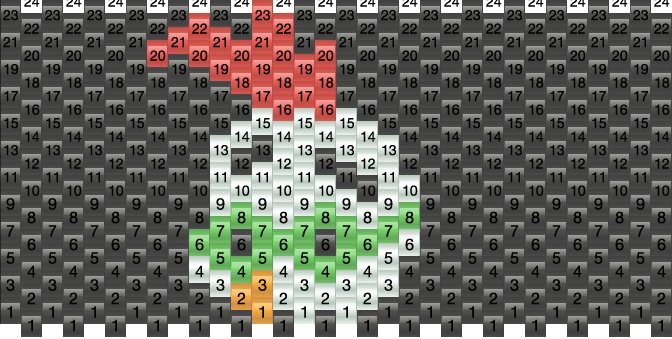 Chicken Little Pony Bead Patterns | Characters Kandi Patterns for Kandi ...