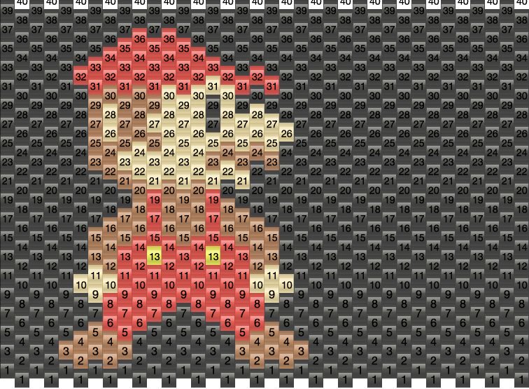 Mario Big Pony Bead Patterns | Characters Kandi Patterns for Kandi Cuffs