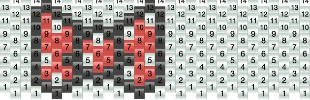 Minnie Mouse Bow Pony Bead Patterns | Characters Kandi Patterns for ...