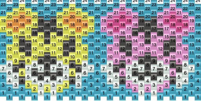 Onitsuka Tigers Pony Bead Patterns | Characters Kandi Patterns for ...