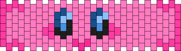 Kirby (30 X 6 Short Cuff) Pony Bead Patterns | Characters Kandi ...