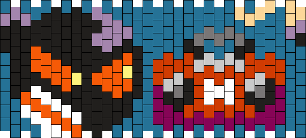 Friday Night Funkin Whitty Cuff Pony Bead Patterns | Characters Kandi ...