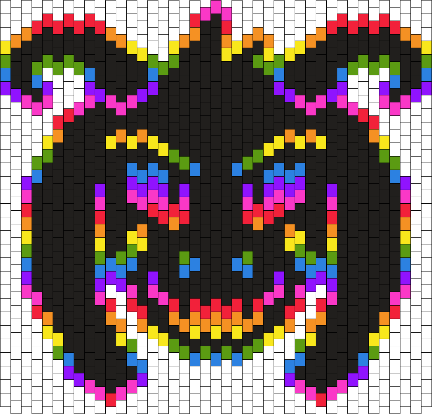 Asriel Dreemurr (God Of Hyperdeath Fight) Rainbow Pony Bead Patterns ...