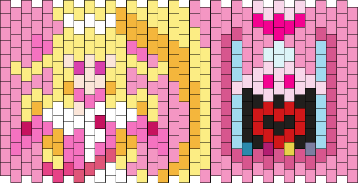 Cure Heart - Doki Doki Precure Pony Bead Patterns | Characters Kandi ...