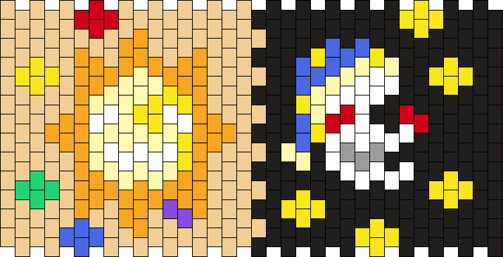 Cute Sundrop/moondrop Fnaf Sb Cuff Pony Bead Patterns | Characters ...