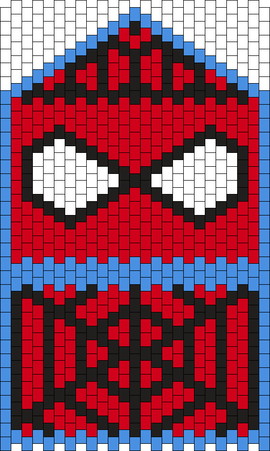 Spiderman Wallet Pony Bead Patterns | Characters Kandi Patterns for ...
