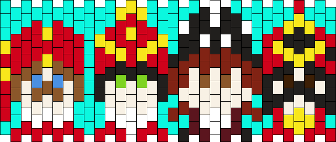 Kandi Patterns for Kandi Cuffs - Characters Pony Bead Patterns