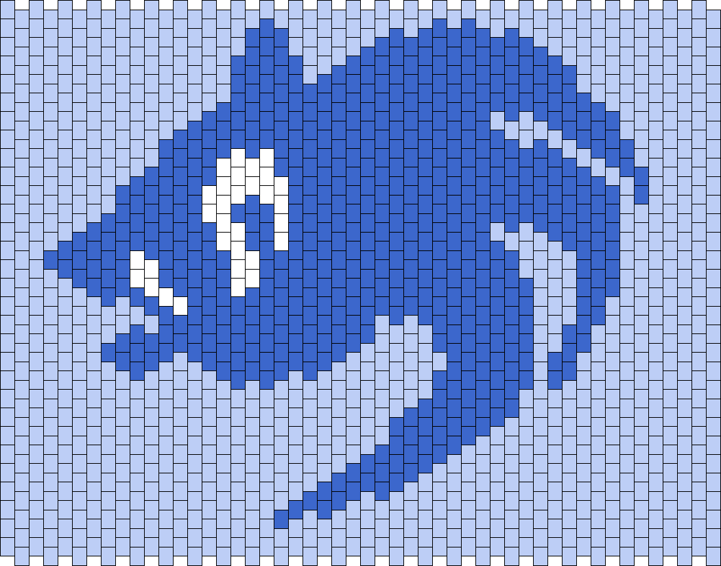 Sonic Panel Pony Bead Patterns | Characters Kandi Patterns for Kandi Cuffs