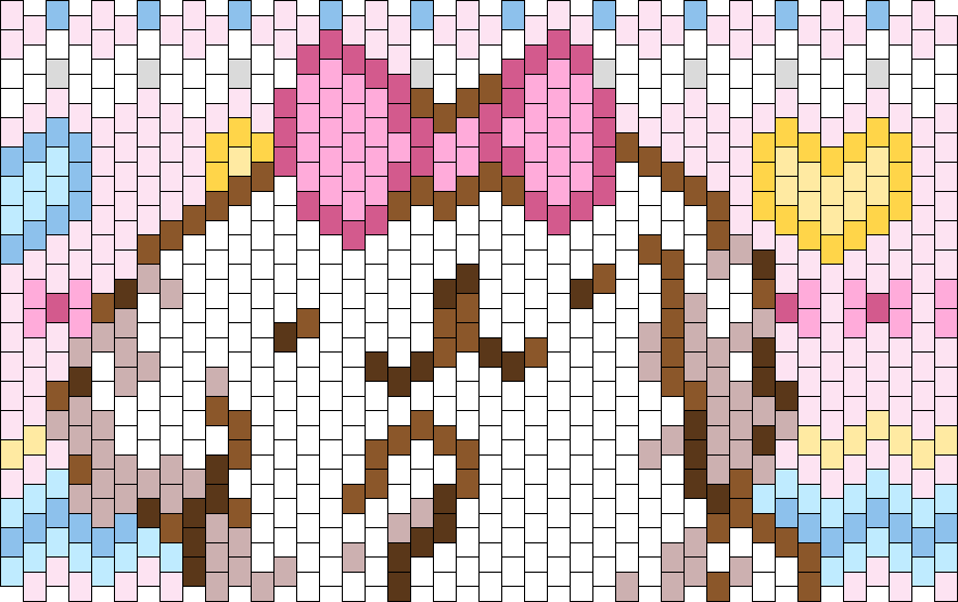 Macaroon Pompompurin Panel Pony Bead Patterns | Characters Kandi ...