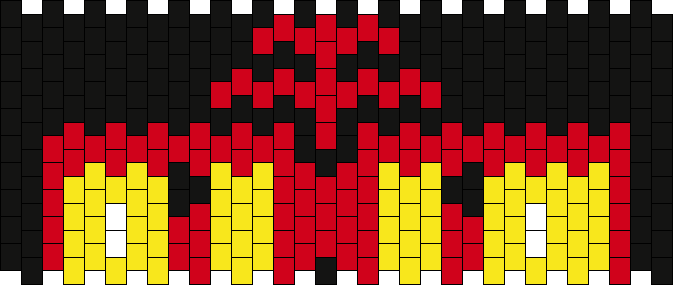 Litten Eyes 32 X 10 Medium Cuff Pony Bead Patterns | Characters Kandi ...