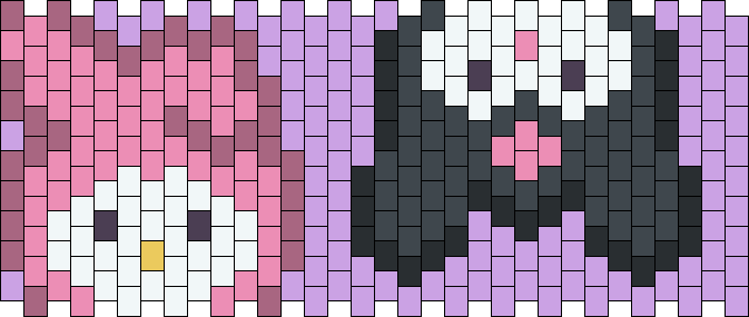 Kandi Patterns for Kandi Cuffs - Characters Pony Bead Patterns