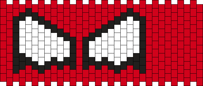 Spiderman Eyes (Punk/Hobie) Pony Bead Patterns | Characters Kandi ...