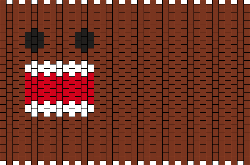 BIG DOMO!!!!!!!!!!!! Pony Bead Patterns | Characters Kandi Patterns for ...