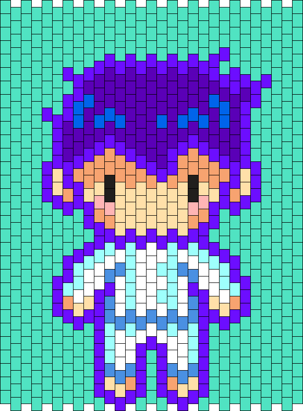 Omori Hero Pony Bead Patterns | Characters Kandi Patterns for Kandi Cuffs