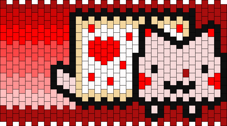 Valentines Day Nyan Cat Pony Bead Patterns | Characters Kandi Patterns ...