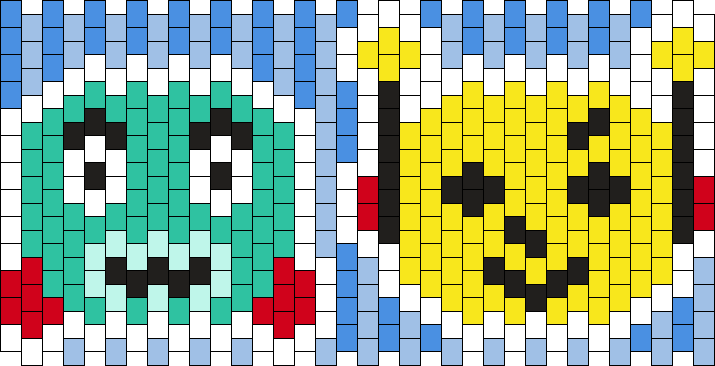 Rhythm Heaven DJ School Pony Bead Patterns | Characters Kandi Patterns ...