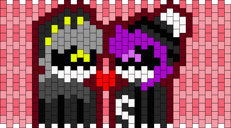 Nuzi Murder Drones Cuff Pattern Pony Bead Patterns | Characters Kandi ...