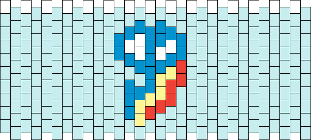 Rainbow Dash My Little Pony Cuff Pony Bead Patterns | Characters Kandi ...