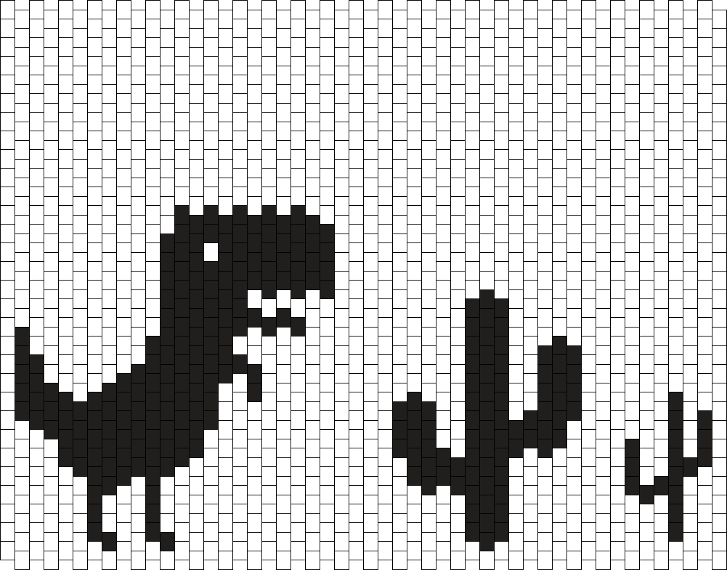 No Internet Trex Game Pony Bead Patterns | Characters Kandi Patterns ...