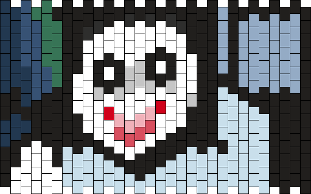 Jeff The Killer Minecraft Pixel Art