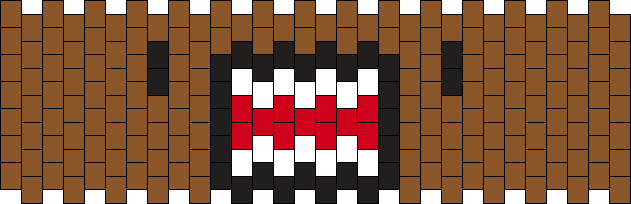 Domo Cuff Pony Bead Patterns | Characters Kandi Patterns for Kandi Cuffs