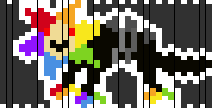 Dandy Cuff Pony Bead Patterns | Characters Kandi Patterns for Kandi Cuffs