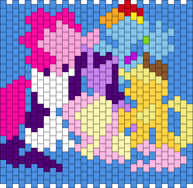 MLP Mane (Main) Six 6 Pony Bead Patterns | Characters Kandi Patterns ...