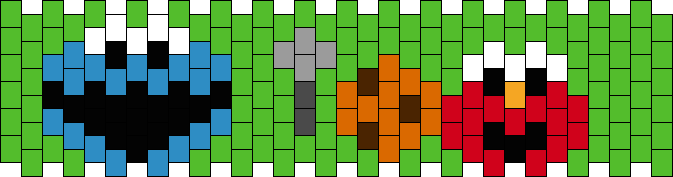 Elmo Sesame Street Cookie Monster Omnonom :3 Pony Bead Patterns ...