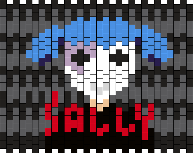 Sally Face Cuff Pony Bead Patterns | Characters Kandi Patterns for ...