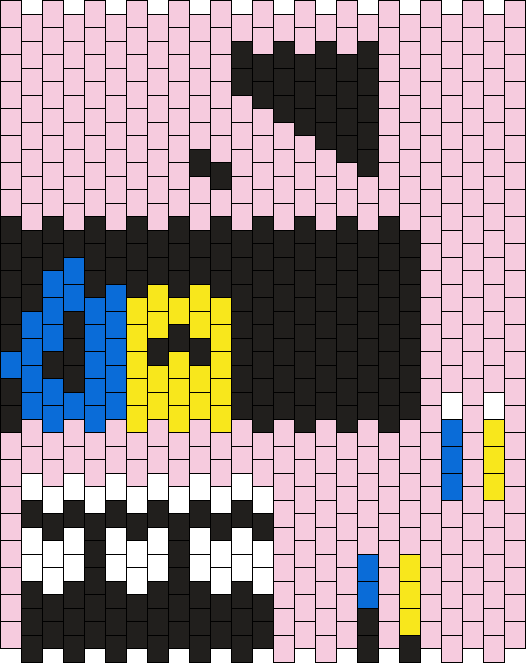 Kandi Patterns for Kandi Cuffs - Characters Pony Bead Patterns