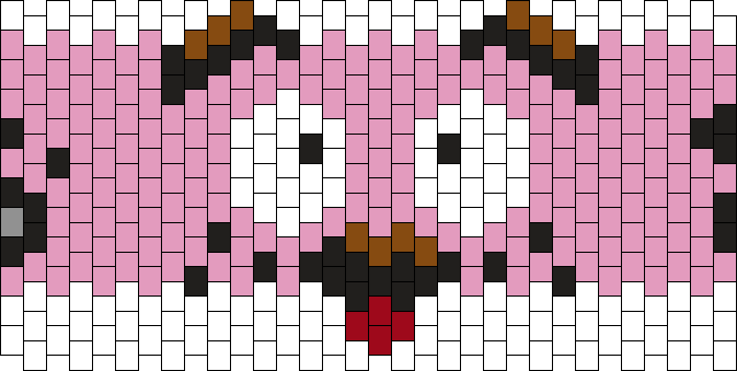 Courage The Cowardly Dog Cuff Pony Bead Patterns | Characters Kandi ...