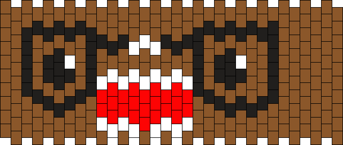 Nerd Domo Kandi Cuff Pony Bead Patterns | Characters Kandi Patterns for ...