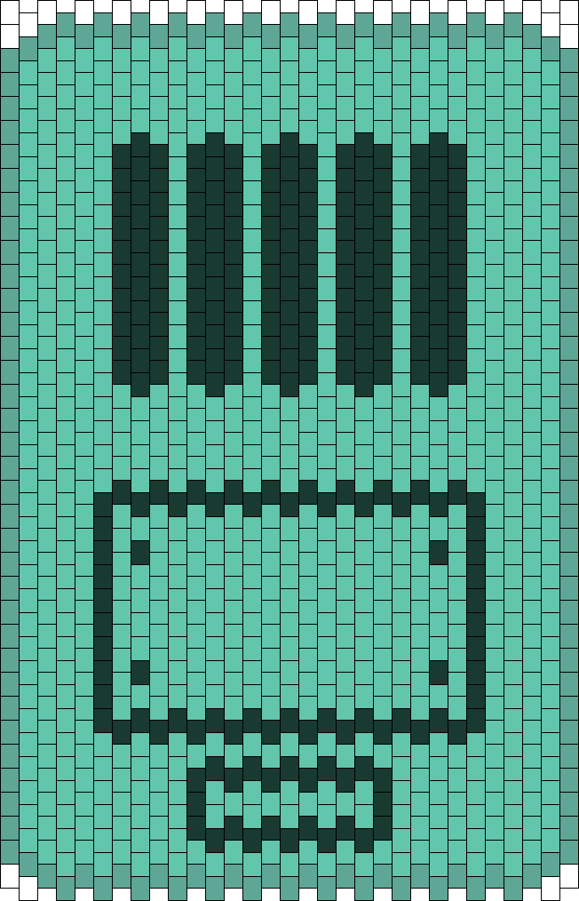 BMO Bag Back (Commission) Pony Bead Patterns | Characters Kandi ...