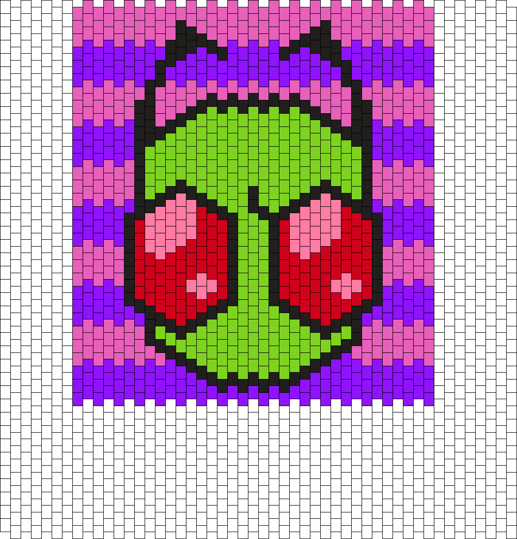 Invader Zim Bag Panel 2 Pony Bead Patterns | Characters Kandi Patterns ...