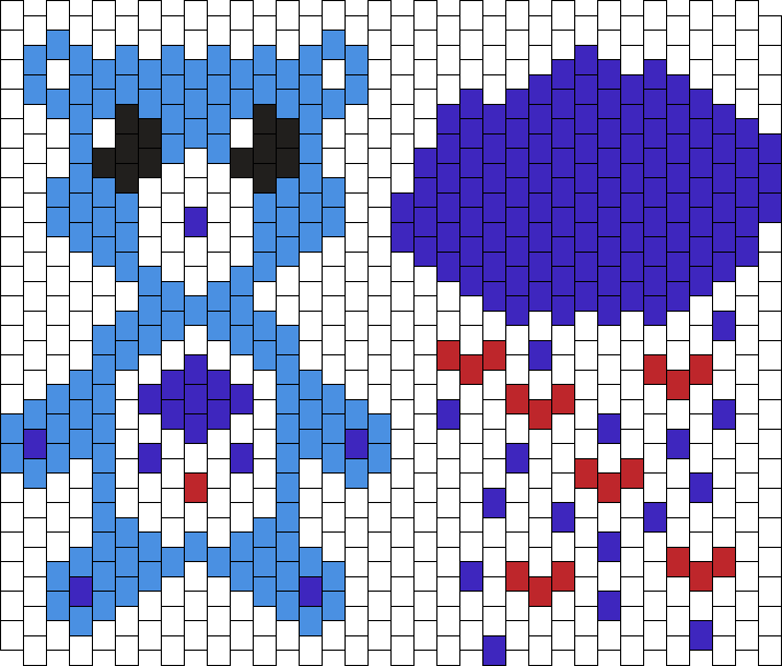 Care Bear Bedtime Bear Pony Bead Patterns | Characters Kandi Patterns ...
