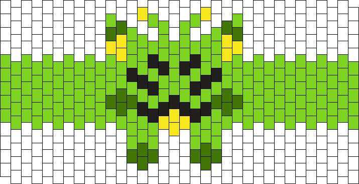 Gnarpy Cuff Pony Bead Patterns | Characters Kandi Patterns for Kandi Cuffs