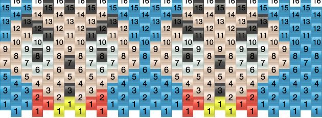 Small Stewie Pony Bead Patterns | Characters Kandi Patterns for Kandi Cuffs