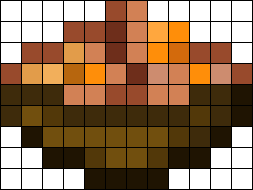 Rabbit Stew (minecraft) Perler Bead Pattern | Bead Sprites | Food Fuse ...
