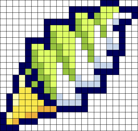 Tamagotchi Uni Melon Soft Serve Perler Bead Pattern | Bead Sprites ...